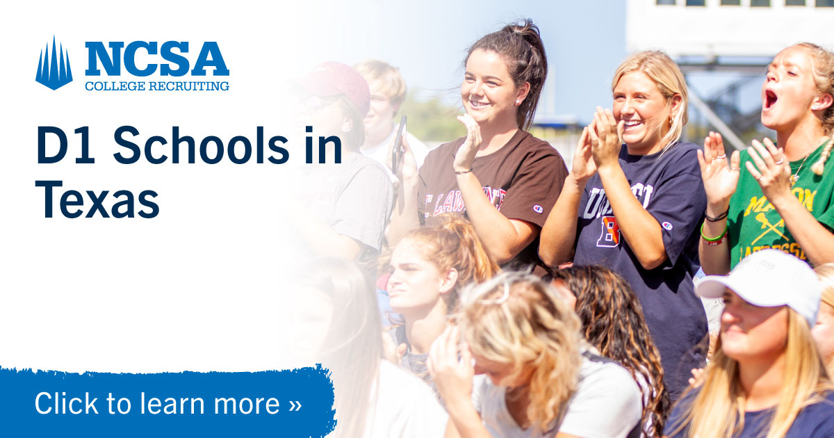 NCAA Division 1 Colleges in Texas