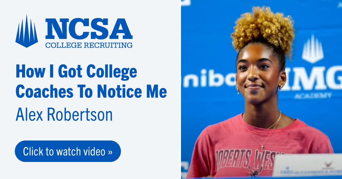 Alex Robertson’s Track and Field Journey with NCSA